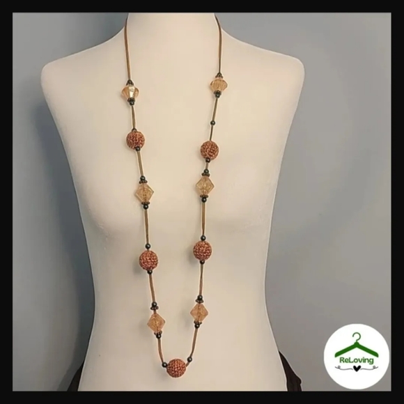 Jewelry | Boho Style Handmade Fall Colors Crochet And Beading Long ...